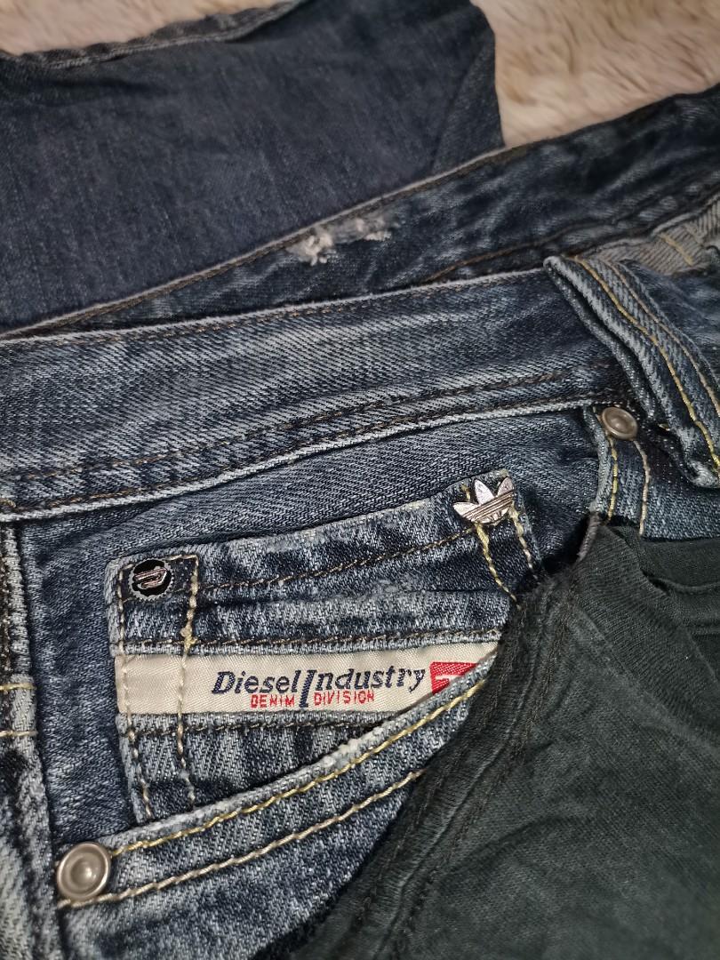 Diesel & Adidas collab, Men's Fashion, Bottoms, Jeans on Carousell