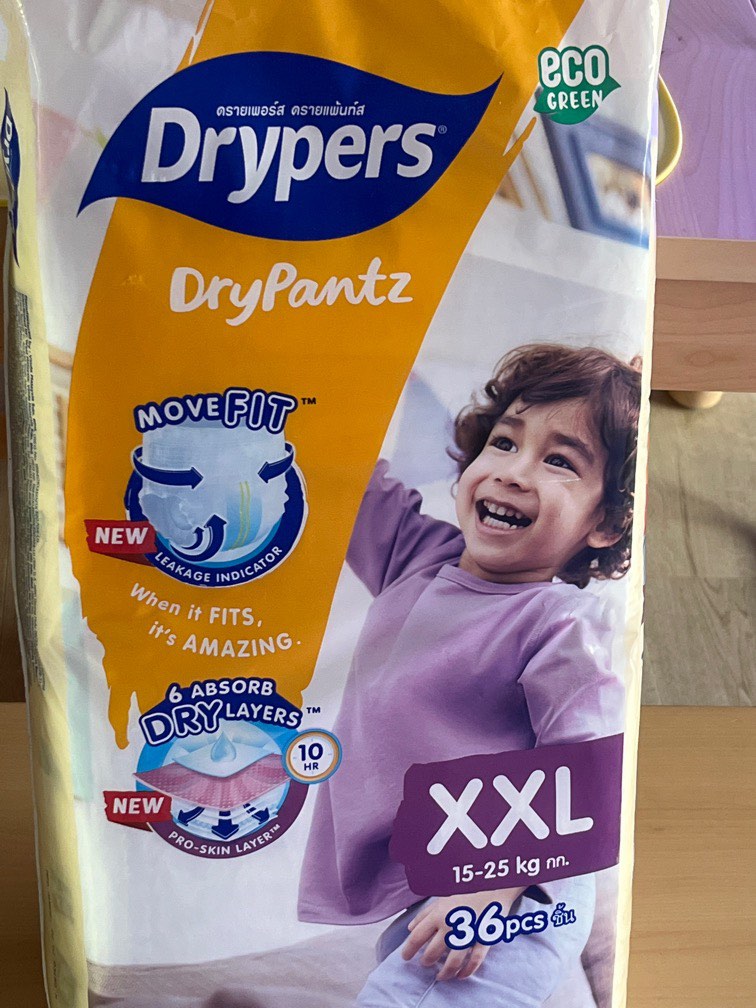 Drypers Drypantz XXL, Babies & Kids, Bathing & Changing, Diapers & Baby ...