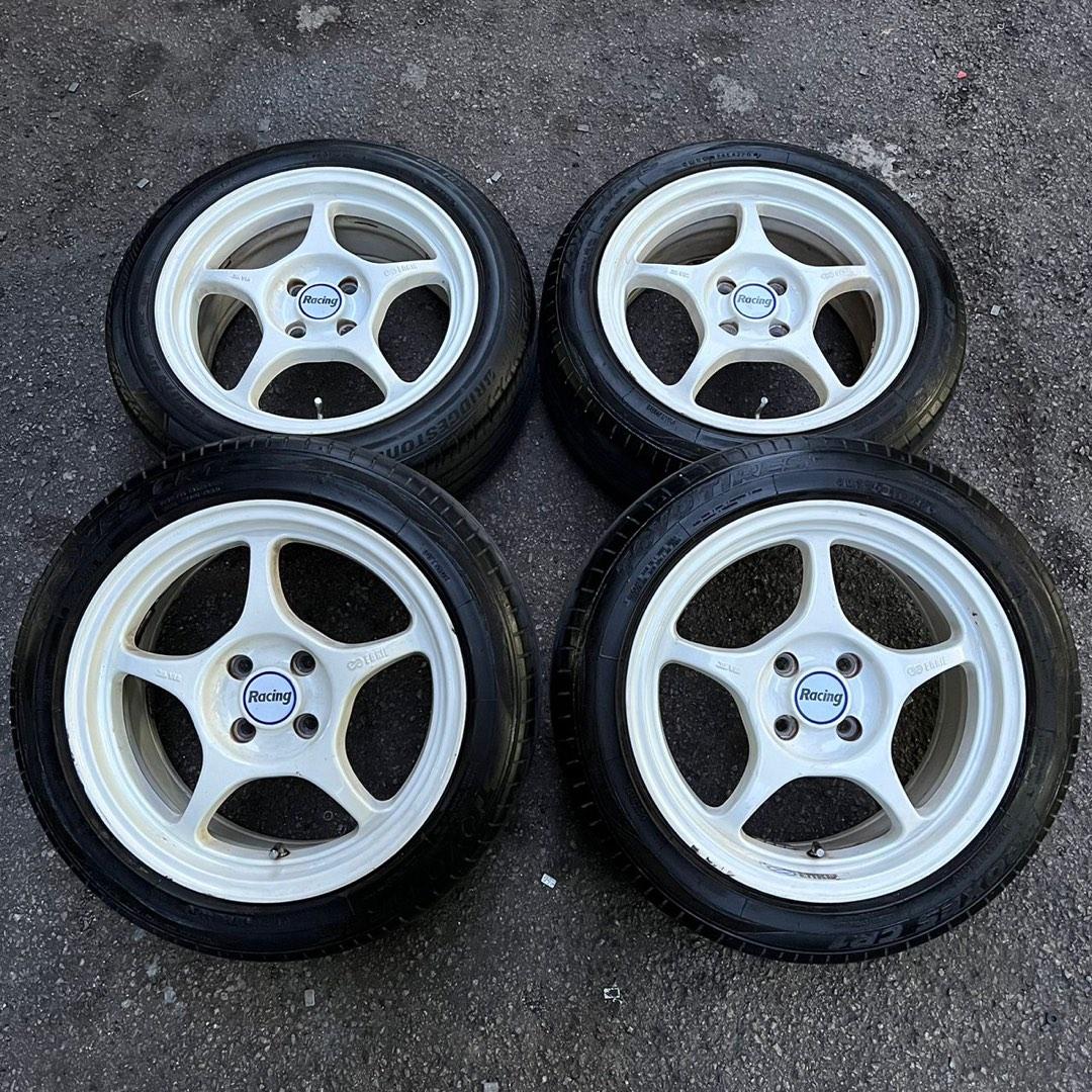 enkei rpo1 16 inch sports rim alza tyre 70%, Auto Accessories on Carousell