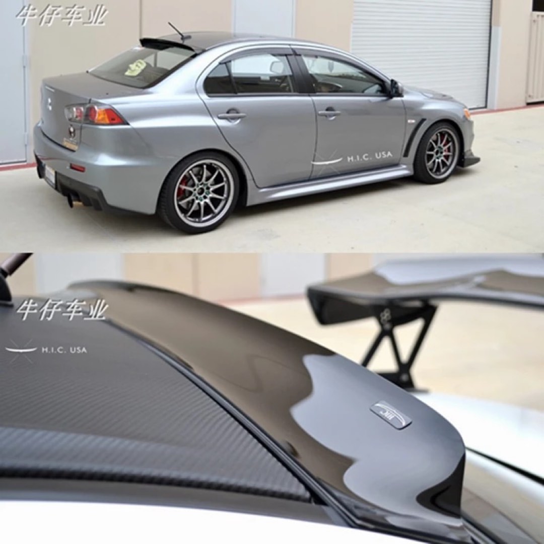 Evo X Lancer EX roof spoiler, Car Accessories, Accessories on Carousell