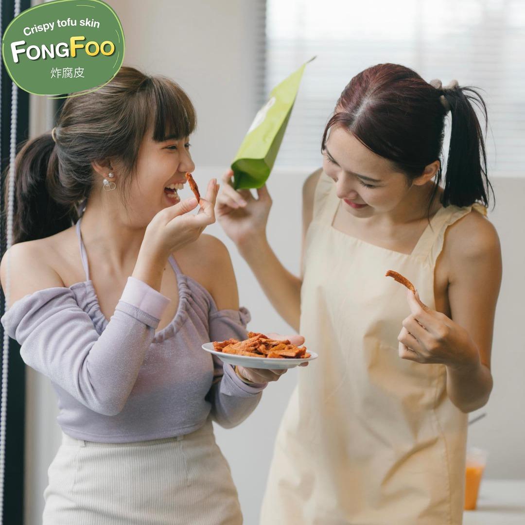 Fong Foo Crispy Tofu Skin Original Bundle Deal (3 Packets), Food ...