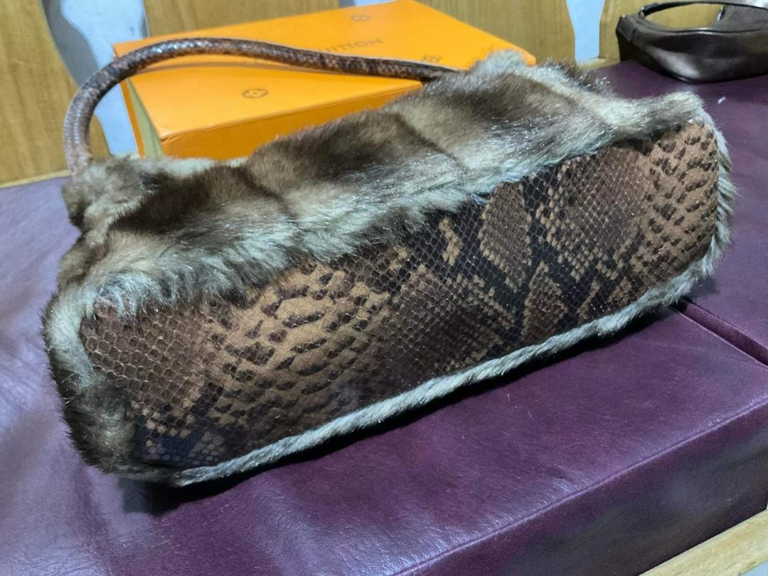 Fur and Animal skin type bag, Women's Fashion, Bags & Wallets, Shoulder ...