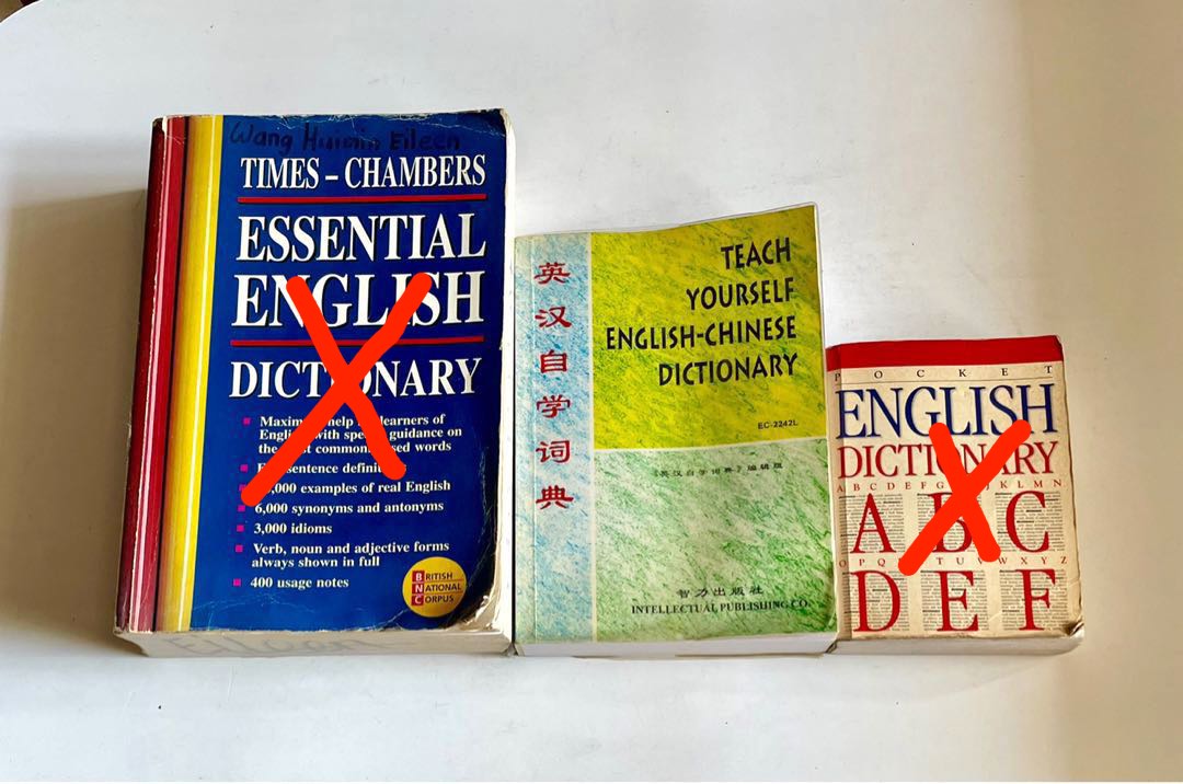 FWP Vintage Old School Dictionary (last 1 left), Hobbies & Toys, Books ...