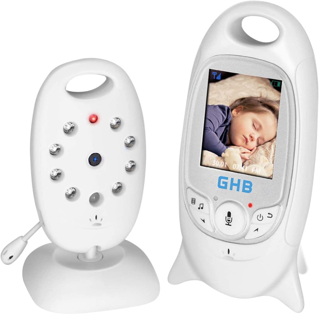 GHB Baby Monitor Video Baby Monitor Wireless with Camera Night Vision ...
