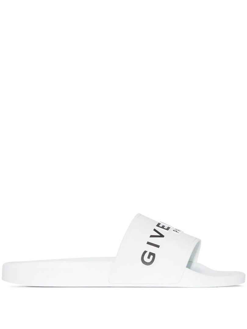 Givenchy White Slides, Men's Fashion, Footwear, Flipflops and Slides on ...