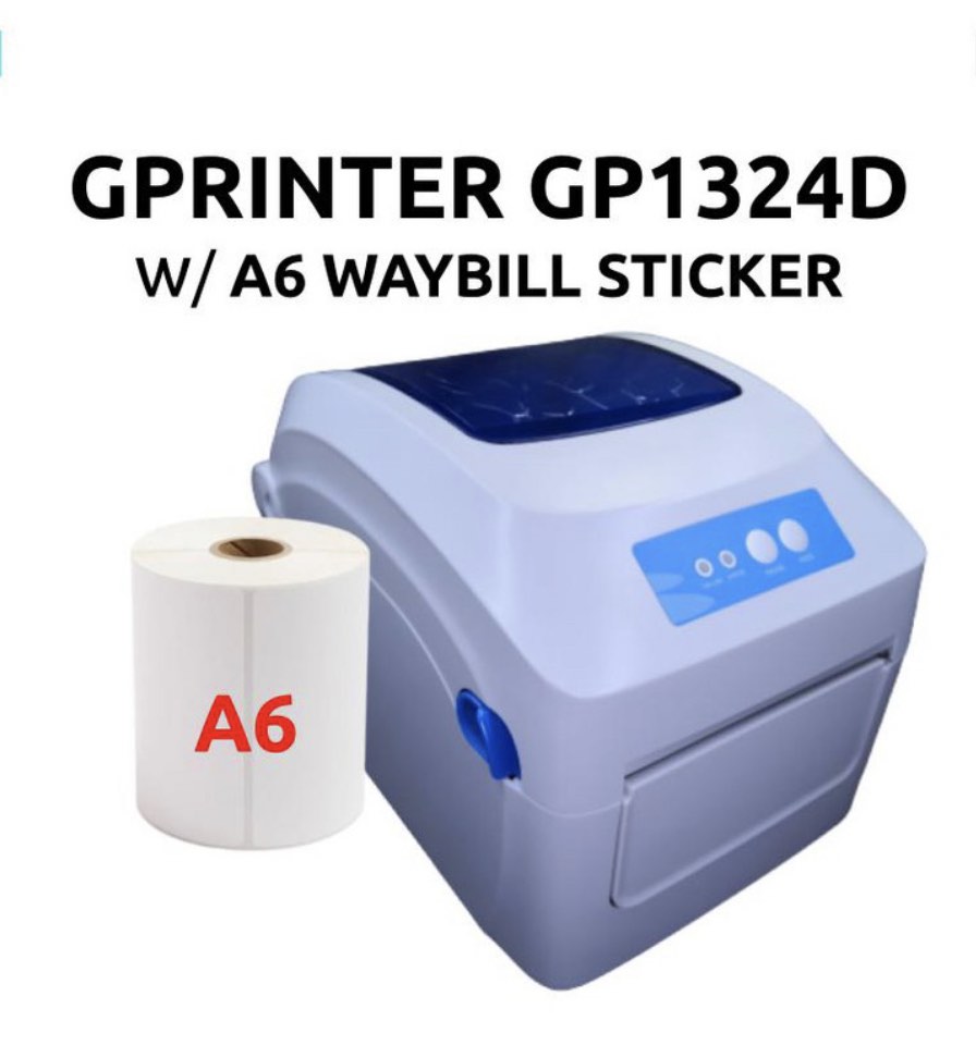Gprinter 1324D with A6 waybill printer and free thank u sticker ...