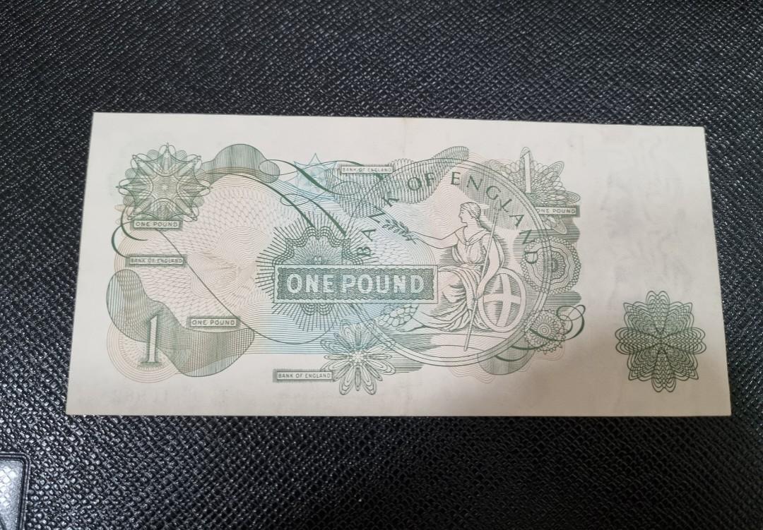 Great Britain 1970s Queen E one pound note, Hobbies & Toys, Memorabilia ...