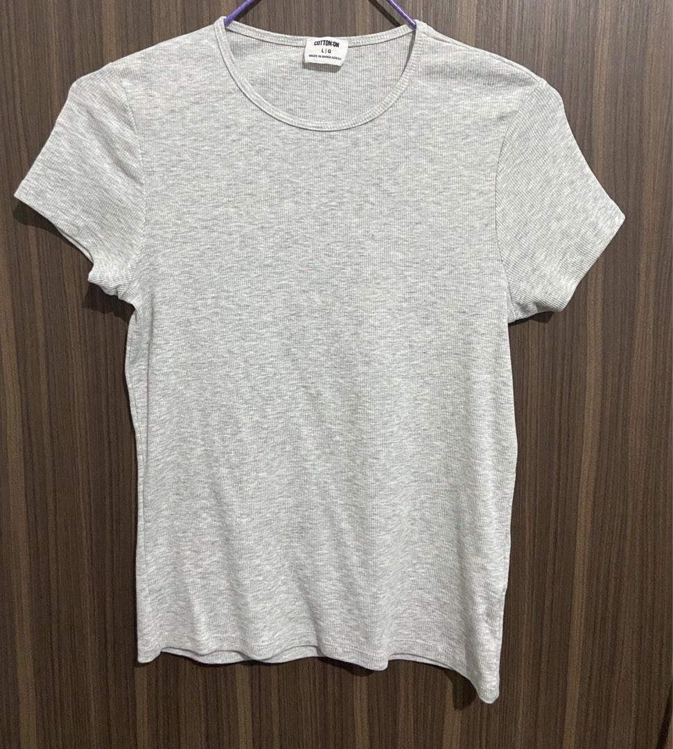 Grey Top, Women's Fashion, Tops, Blouses on Carousell