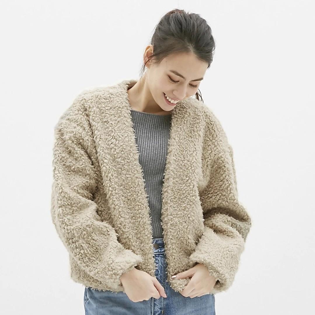 GU by Uniqlo Boa Blouson CL, Women's Fashion, Coats, Jackets and ...