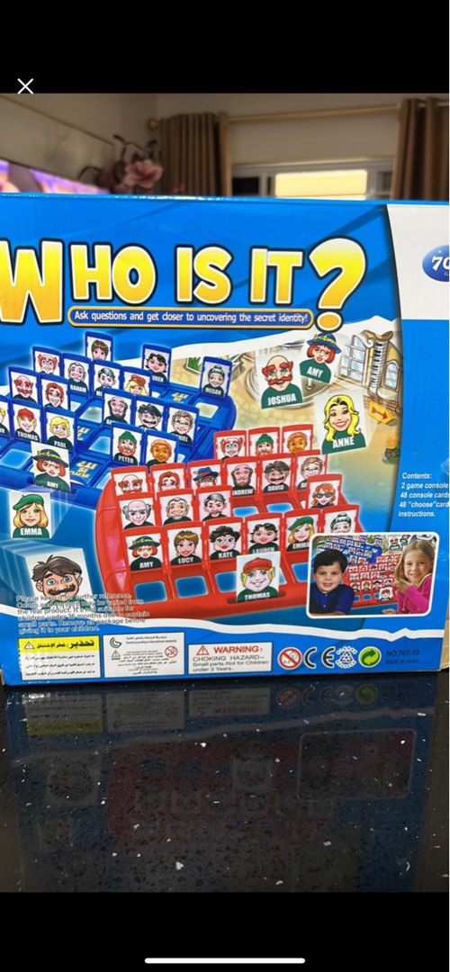Guess Who Is It Classic Board Game Funny Family Games Kids Children Toy ...