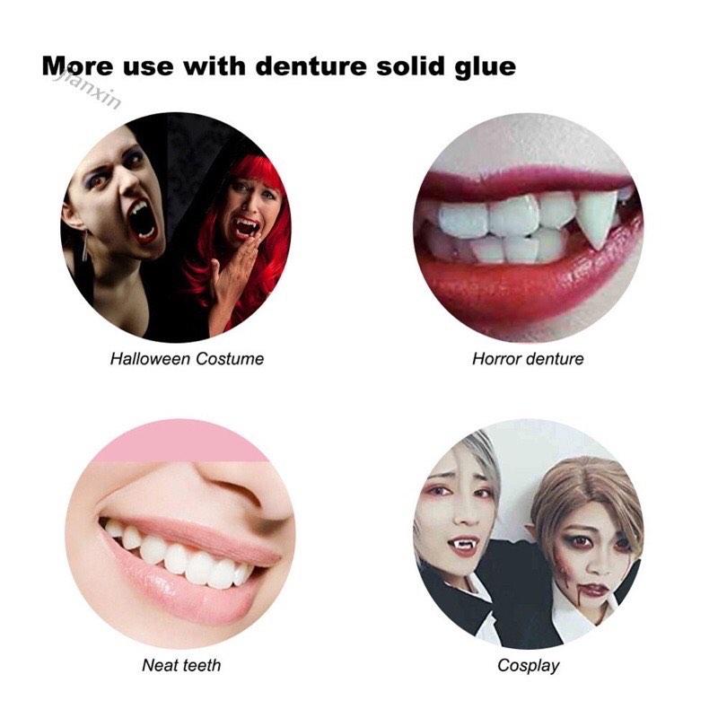 Props Halloween fake fangs cosplay costume scary fake teeth , Beauty ...