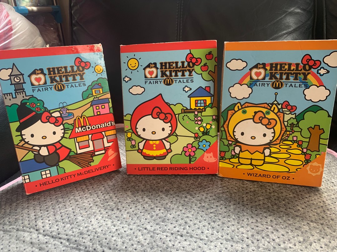 Hello Kitty x Mcdo Fairytales Plush Set of 3, Hobbies & Toys, Toys ...