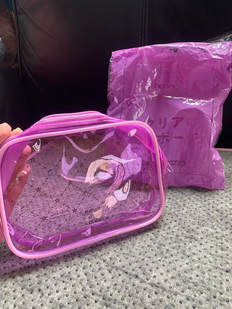 Hello Kitty x non.no x titty&Co Plastic Pouch, Women's Fashion, Bags ...