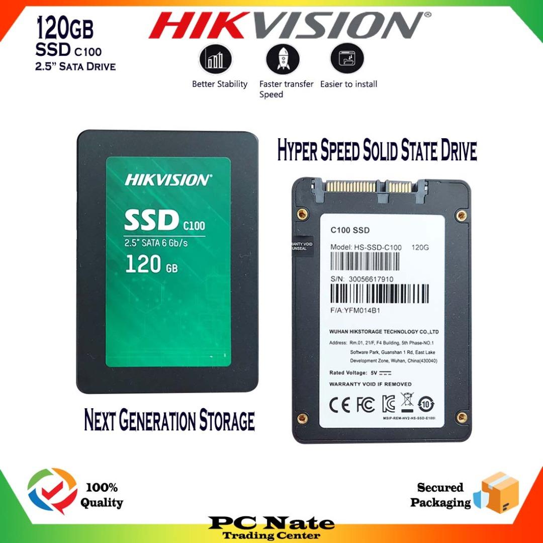 Hikvision SSD HS C100 120GB Solid State Drive Sata 2.5, for Laptop ...