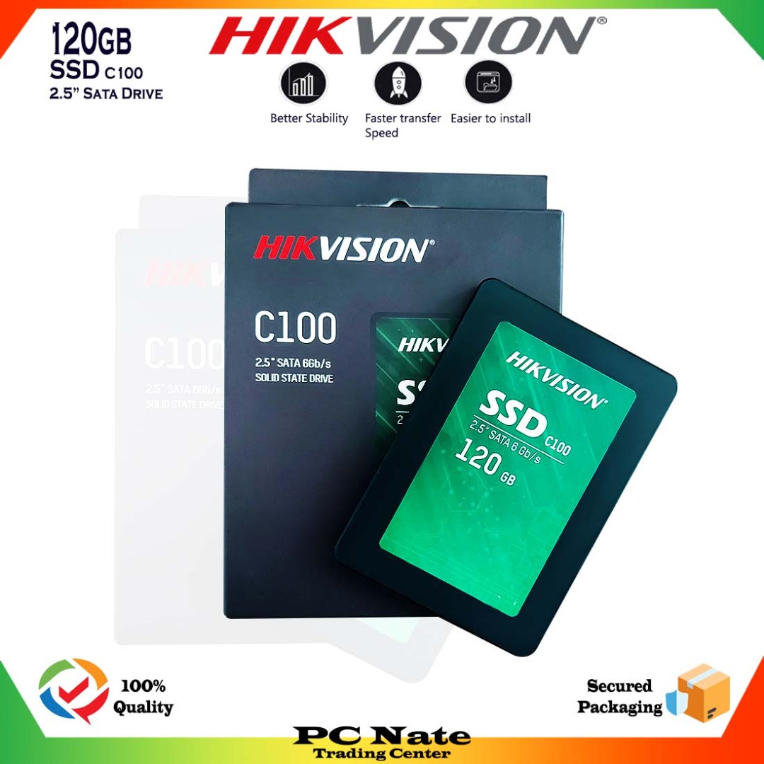 Hikvision SSD HS C100 120GB Solid State Drive Sata 2.5, for Laptop, Netbook, Notebook and ...