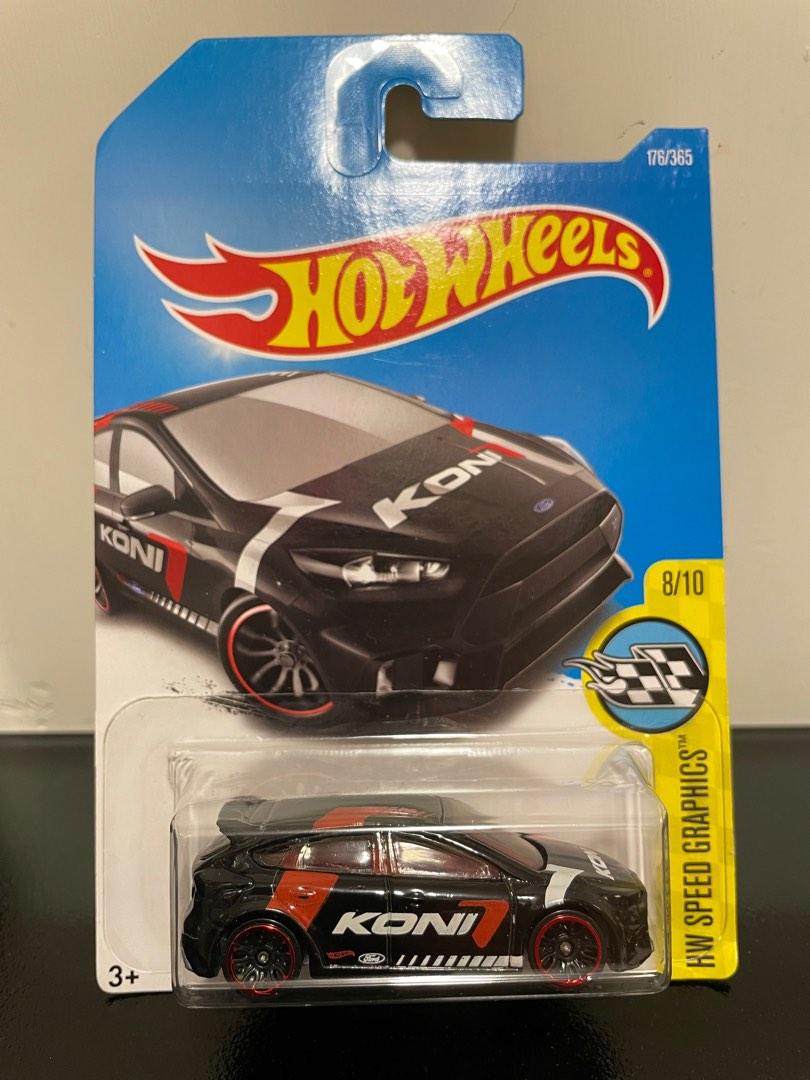 Hotwheels Ford Focus RS Koni 黑色, 興趣及遊戲, 玩具 & 遊戲類 - Carousell