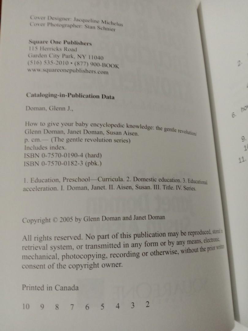 How to teach your baby Encyclopedic Knowledge, Hobbies & Toys, Books ...