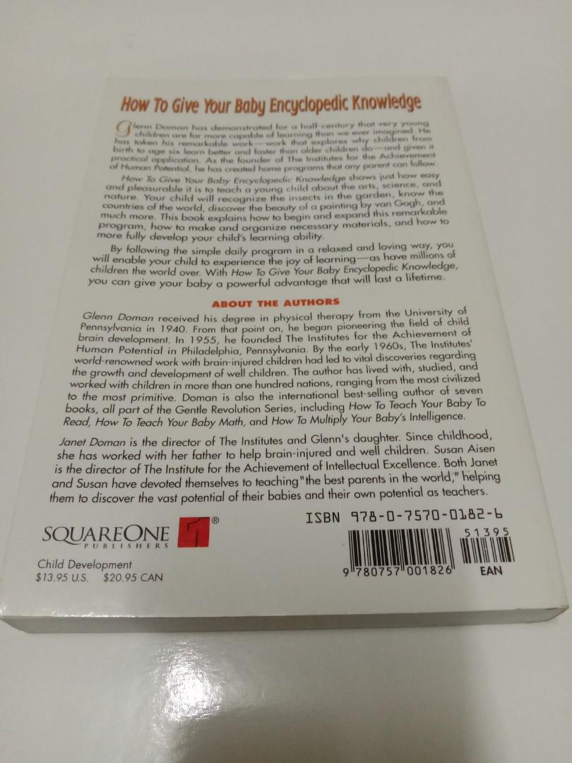 How to teach your baby Encyclopedic Knowledge, Hobbies & Toys, Books ...