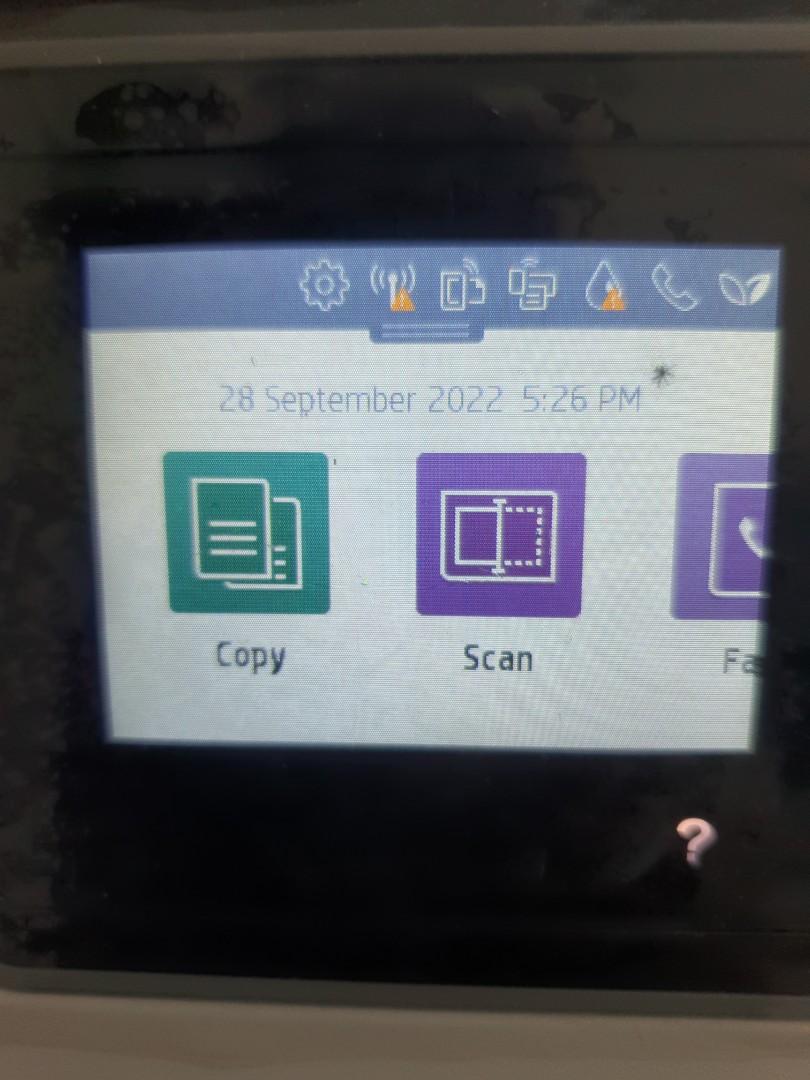 Hp Officejet Pro Partially Faulty Panel Free Toner Computers Tech Printers Scanners