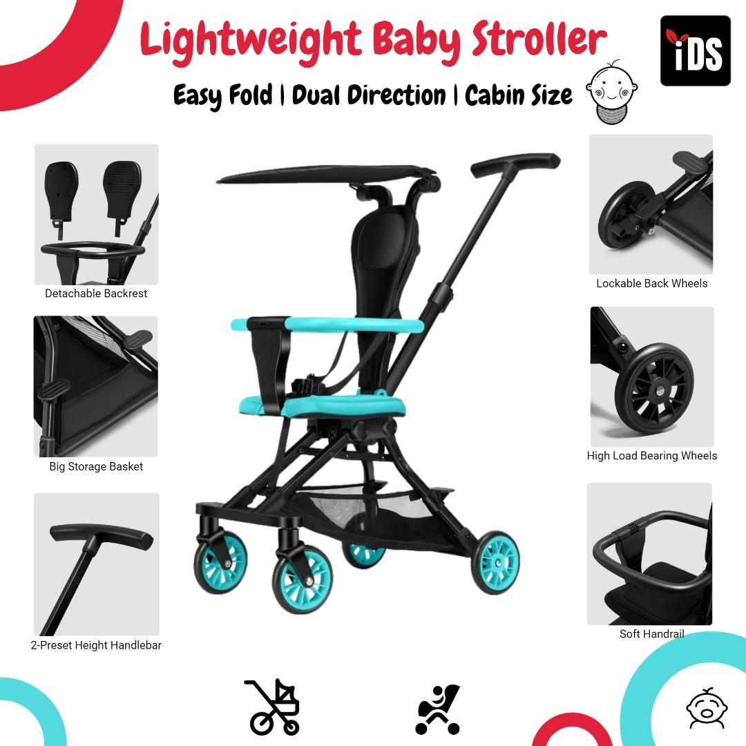 [iDS] 3.8kg Travel Stroller Baby Toddler Stroller Cabin Size Fully ...