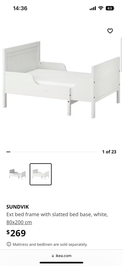 Ikea Sundvik, Babies & Kids, Baby Nursery & Kids Furniture, Childrens ...