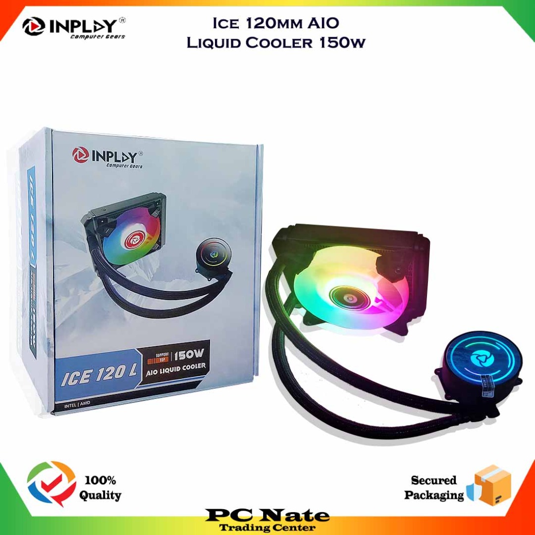 INPLAY CPU AIO Liquid Cooler 120mm 150w, Computers & Tech, Parts ...