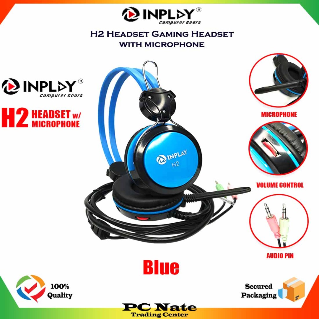 INPLAY H2 Gaming Headset with microphone (RGB), Audio, Headphones & Headsets on Carousell