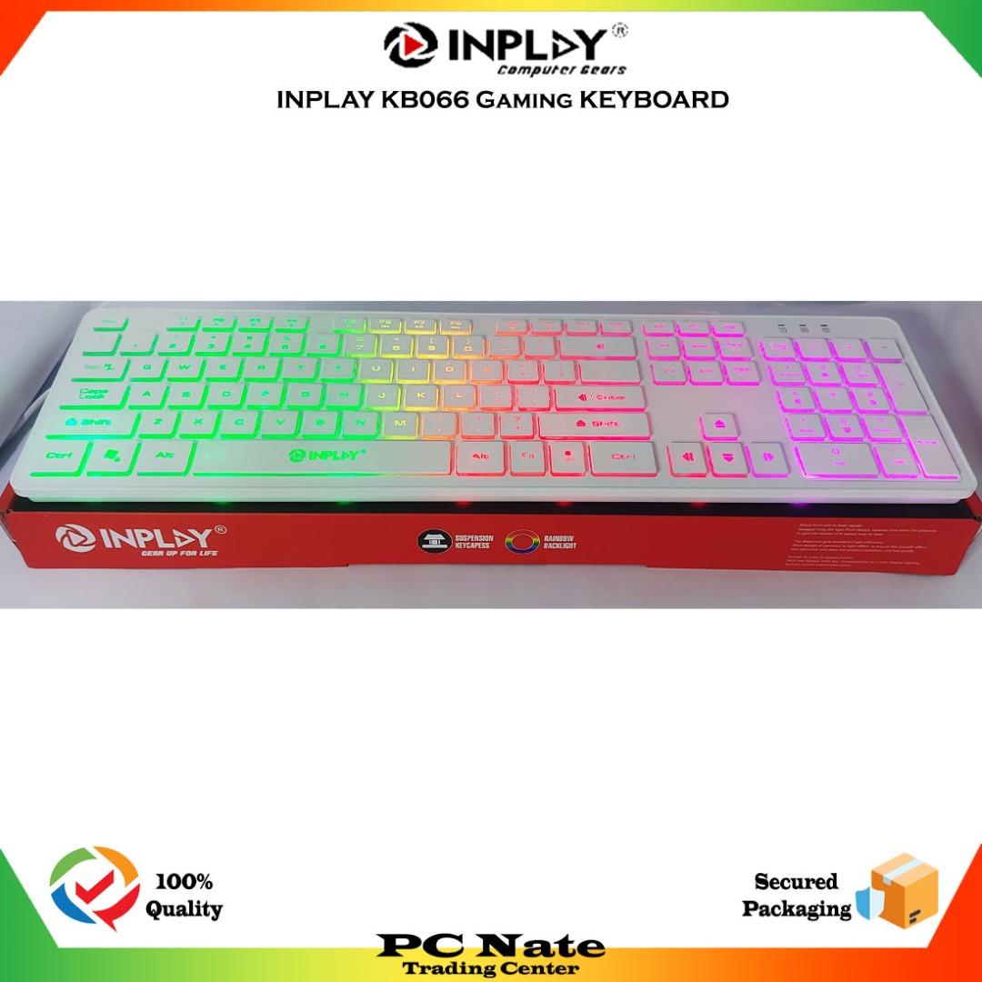 INPLAY KB066 SMOOTH TOUCH KEYBOARD FOR DESKTOP PC / LAPTOP, Computers ...