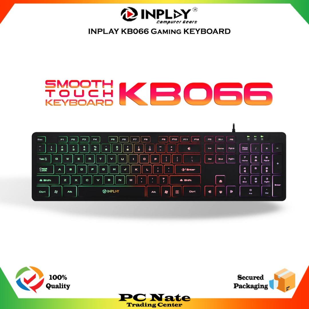 INPLAY KB066 SMOOTH TOUCH KEYBOARD FOR DESKTOP PC / LAPTOP, Computers ...