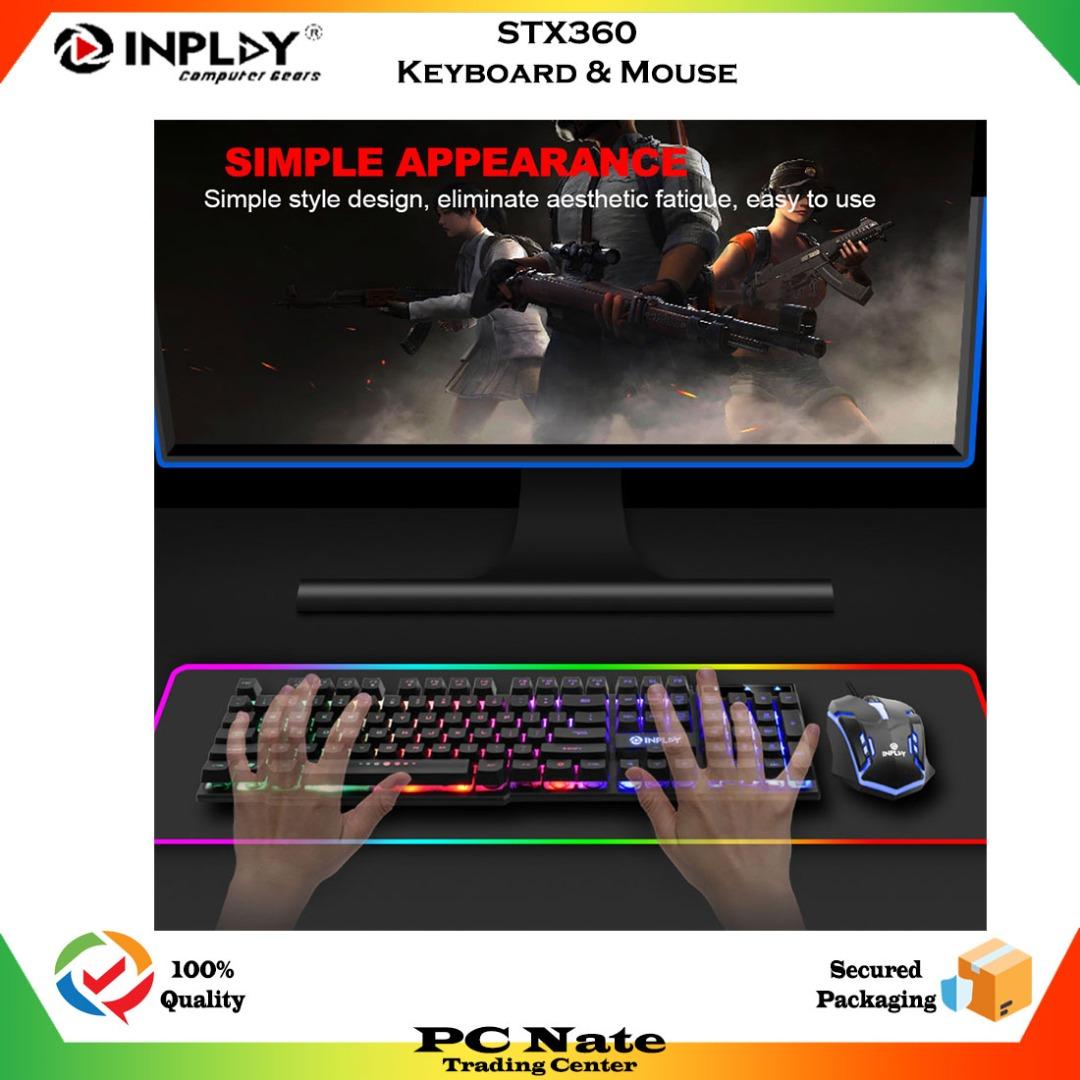 INPLAY STX360 RGB Suspended BACKLIGHT / GAMING KEYBOARD AND MOUSE Combo ...