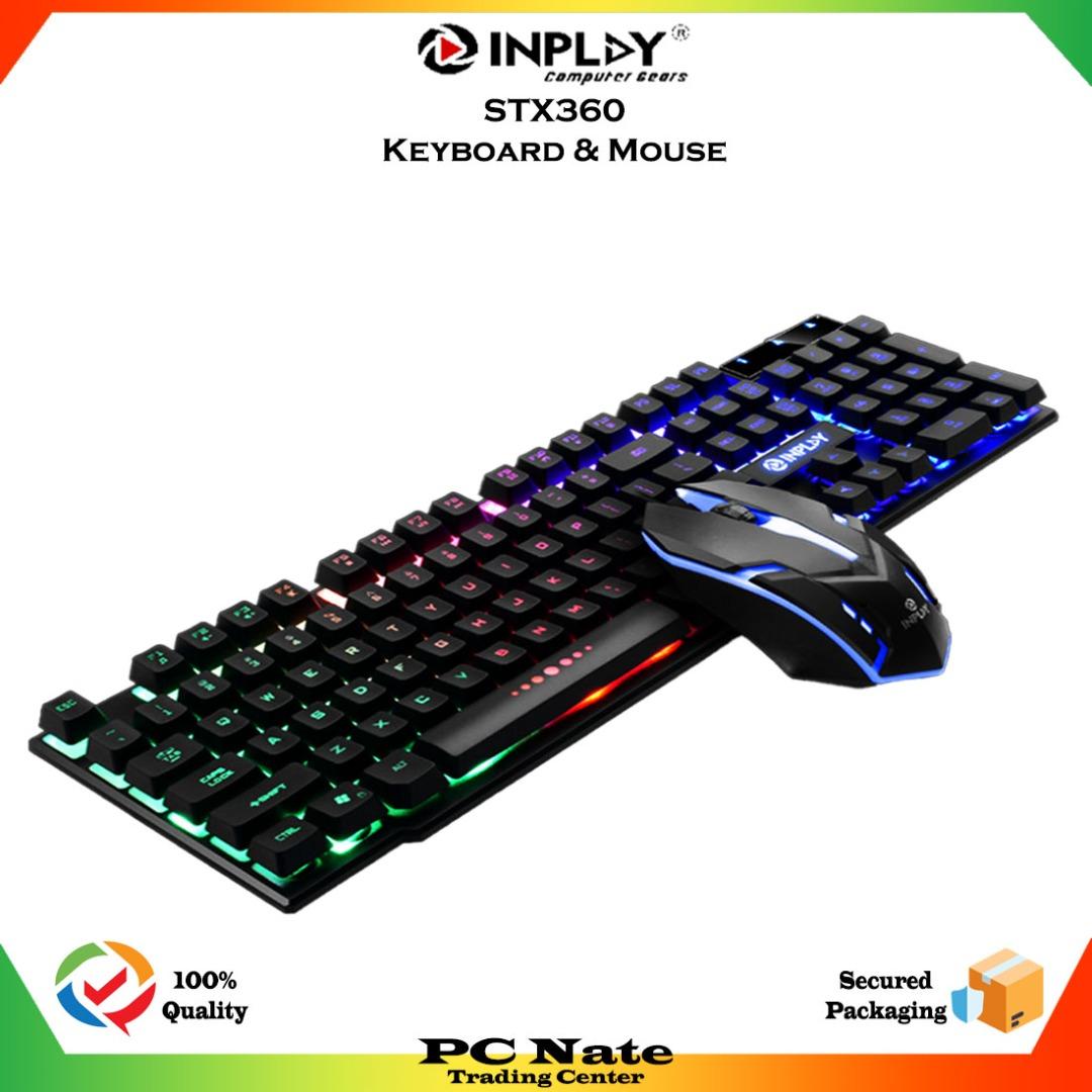 INPLAY STX360 RGB Suspended BACKLIGHT / GAMING KEYBOARD AND MOUSE Combo ...