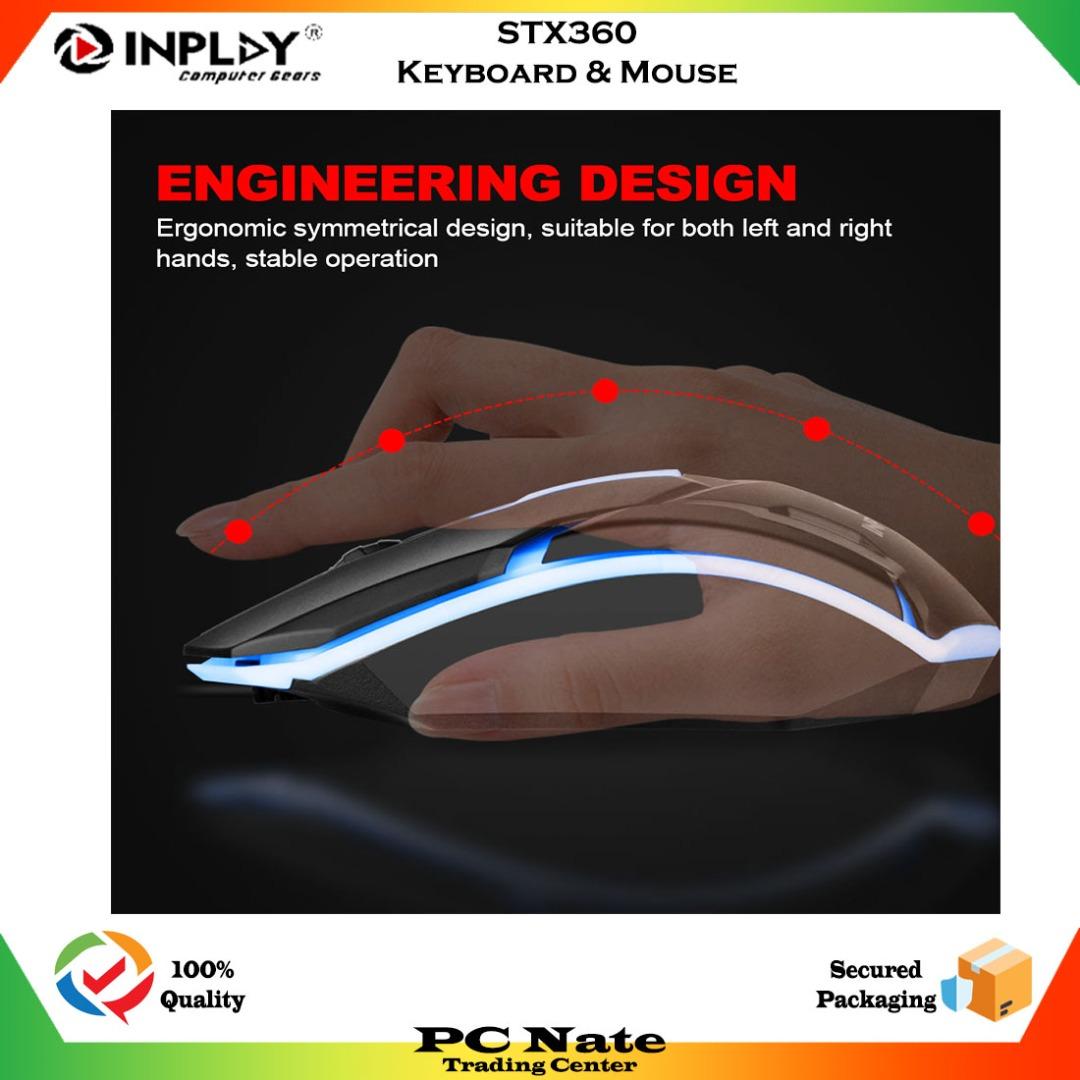 INPLAY STX360 RGB Suspended BACKLIGHT / GAMING KEYBOARD AND MOUSE Combo ...