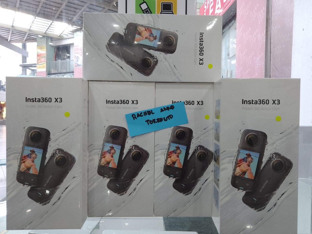 Insta360 X3 with 2 in 1 stick 64 gb 10 pcs only ️, Photography, Video ...