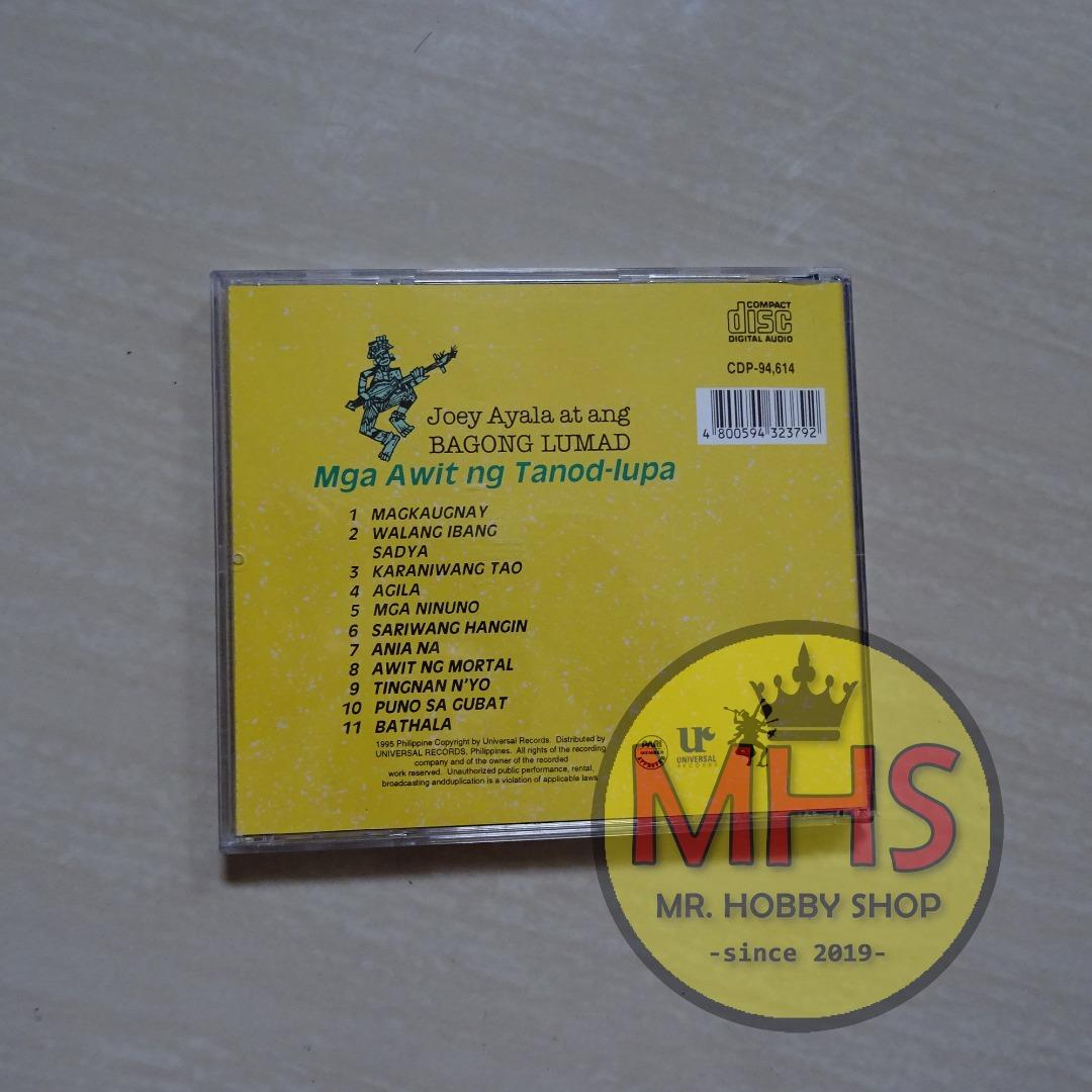 Joey Ayala at ang Mga Lumad - Mga Awit ng Tanod-Lupa CD (100% Original Copy), Hobbies & Toys ...