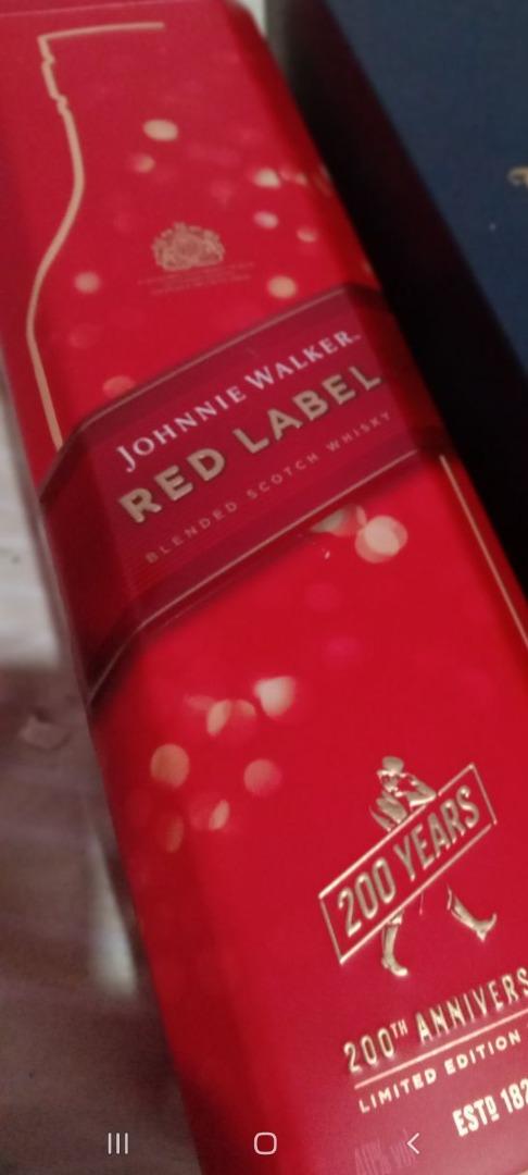 Red Label 200th Anniversary Limited Edition - Johnnie Walker 1L, Food ...