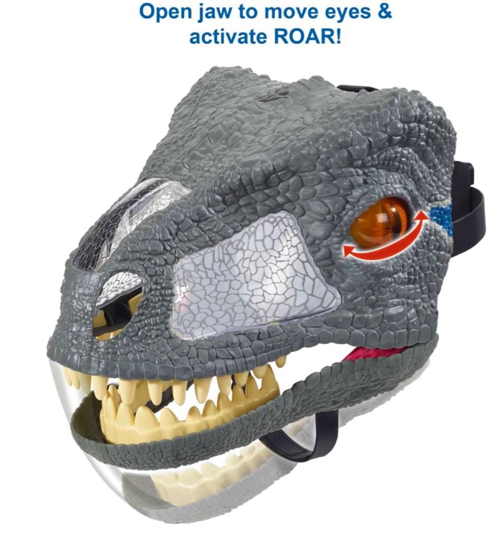 Jurassic World Chomp 'N Roar Mask Velociraptor 'Blue', Hobbies & Toys ...