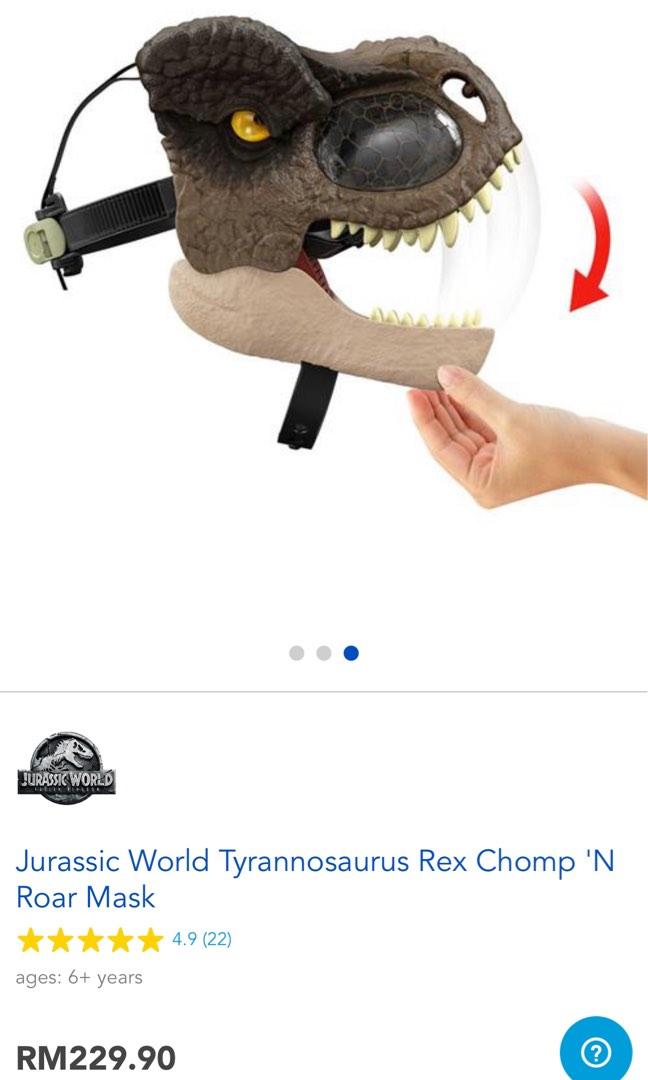 Jurassic World Chomp 'N Roar Mask Velociraptor 'Blue', Hobbies & Toys ...