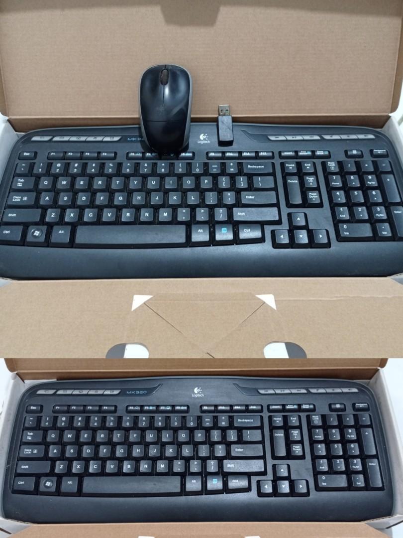 Keyboard Logitech Wireless MK320, Elektronik, Bagian Komputer ...