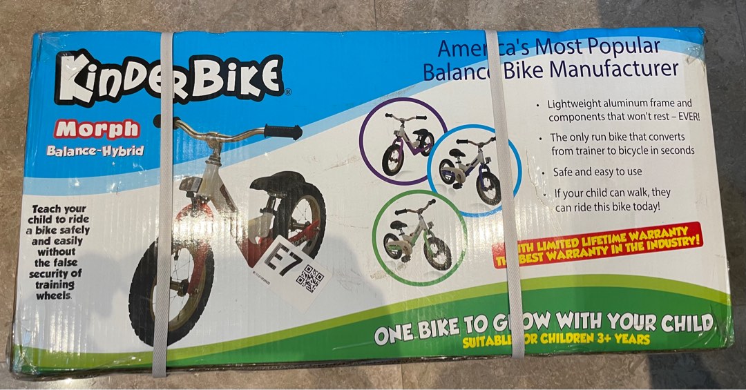 KinderBike Morph Balance Hybrid (Color: Green), Sports Equipment ...