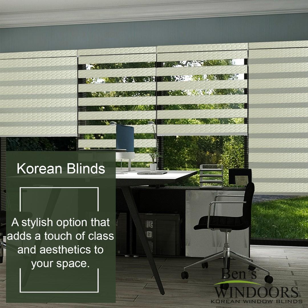 Korean Window Blinds, Furniture & Home Living, Home Improvement ...