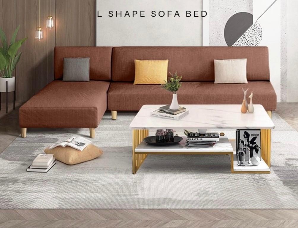 L Shape Sofa Bed, Furniture & Home Living, Furniture, Sofas on Carousell
