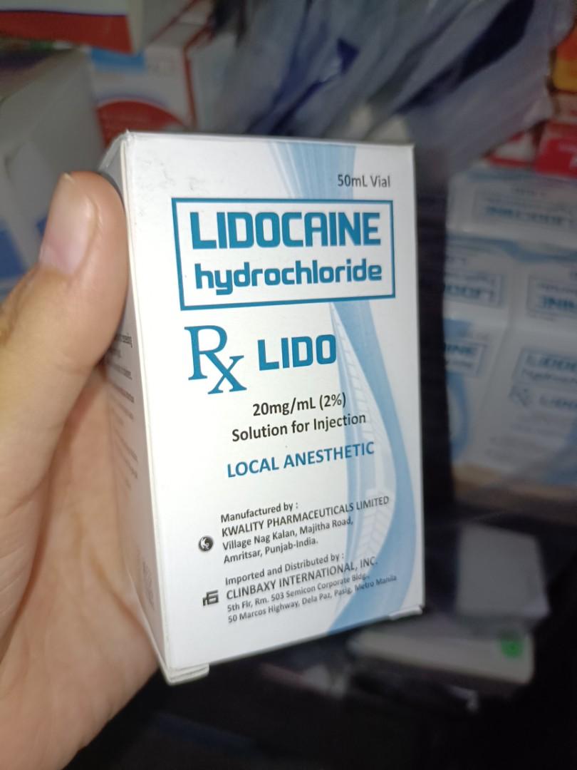 Lidocaine 50ml vial, Health & Nutrition, Assistive & Rehabilatory Aids ...
