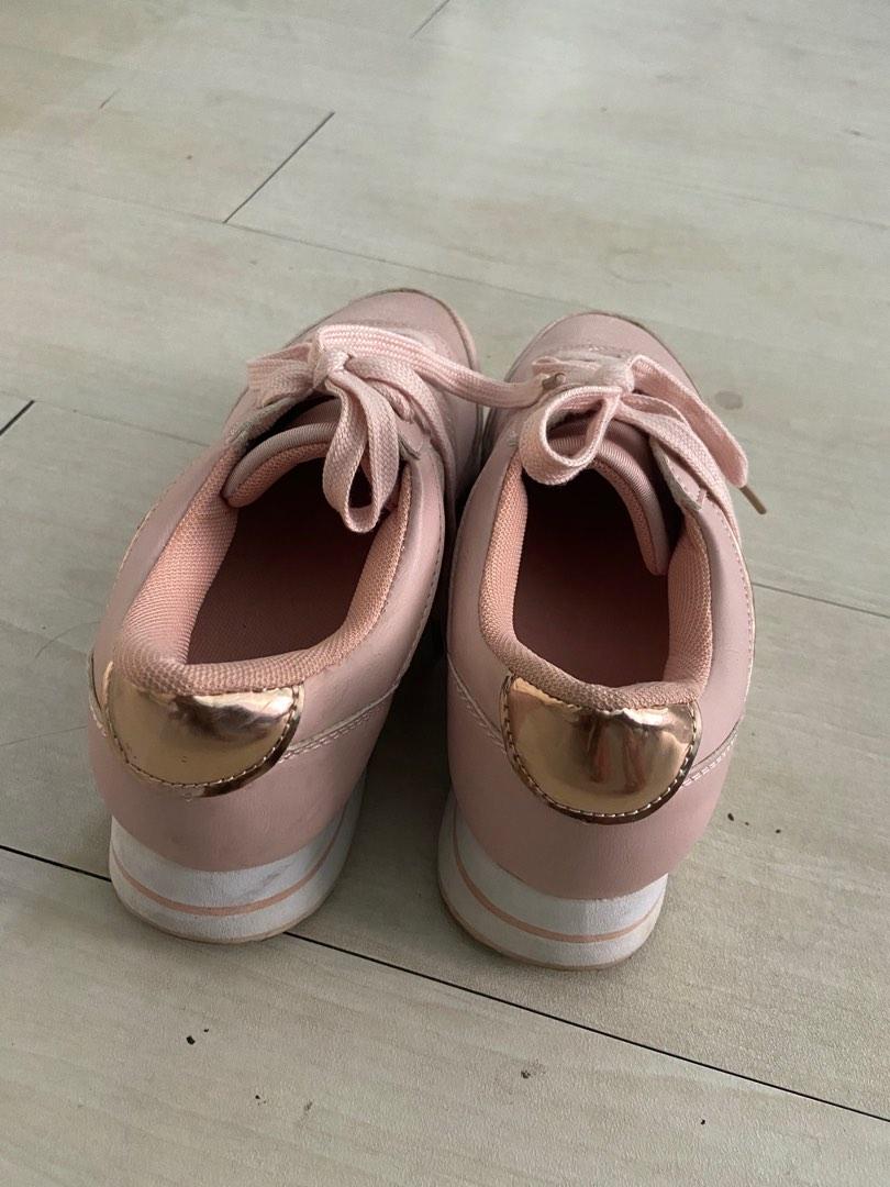 light pink women sneakers platform, Women's Fashion, Footwear, Sneakers ...