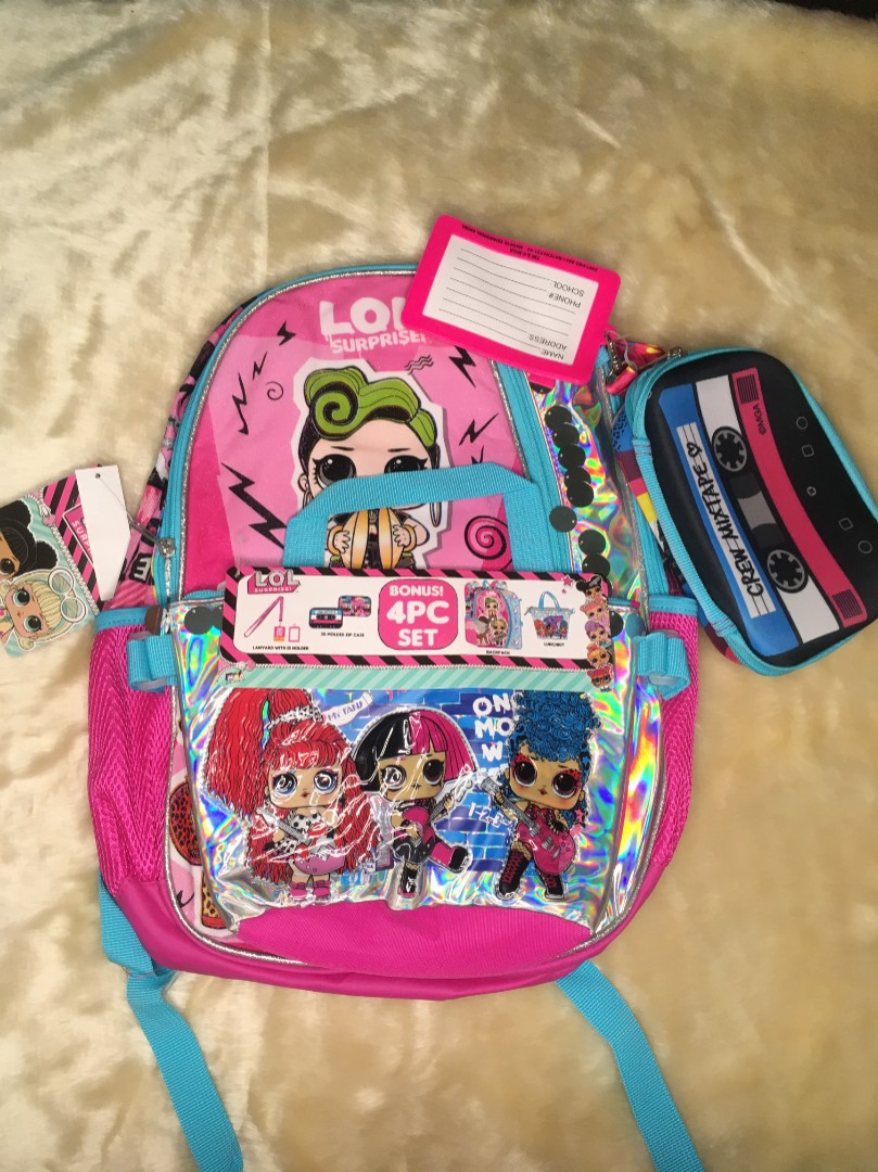 Lol surprise backpack 4 piece set, Women's Fashion, Bags & Wallets ...