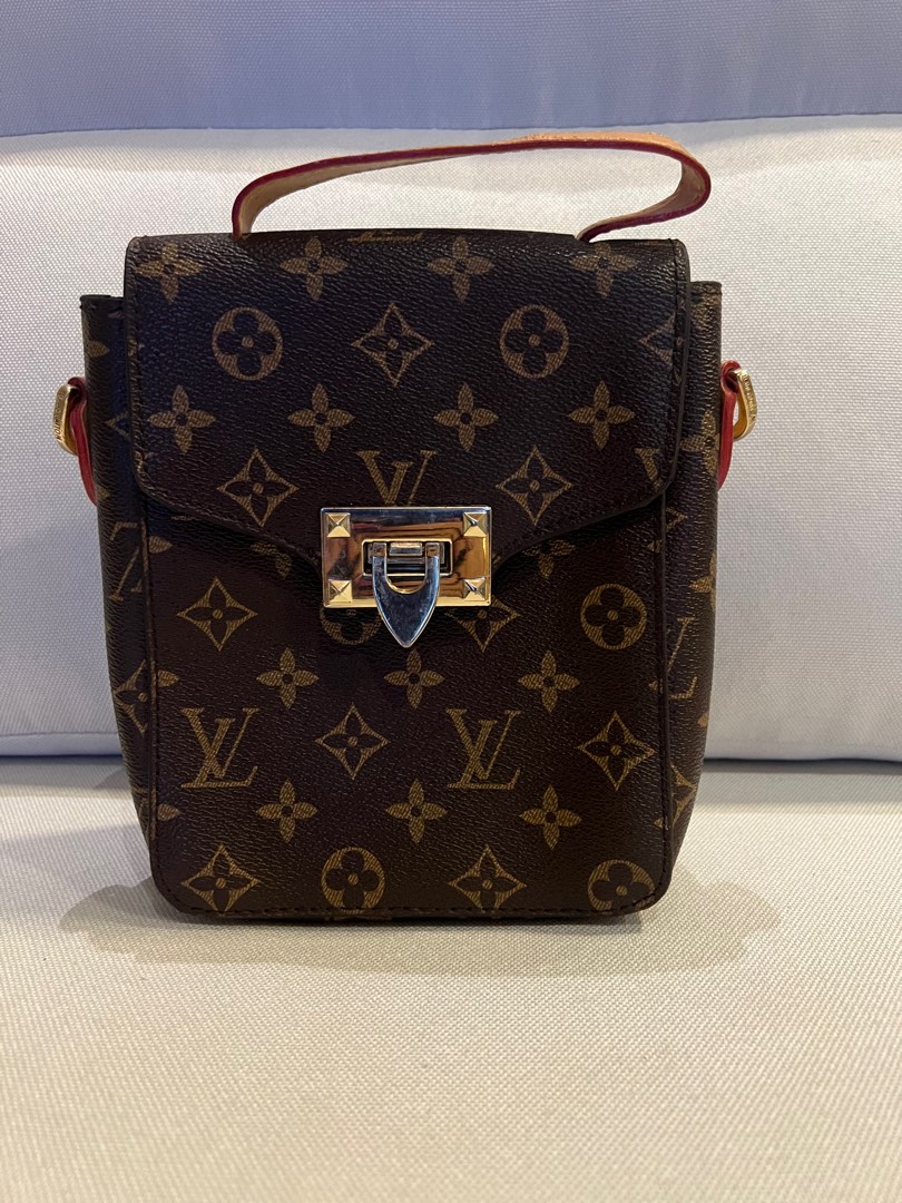 Louis Vuitton Lv S-Lock Vertical Sling Wearable Wallet Bag, Luxury ...
