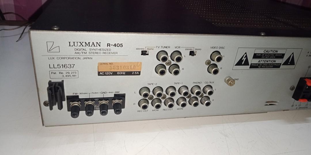 Luxman R-405 Stereo Receiver, Audio, Soundbars, Speakers & Amplifiers ...