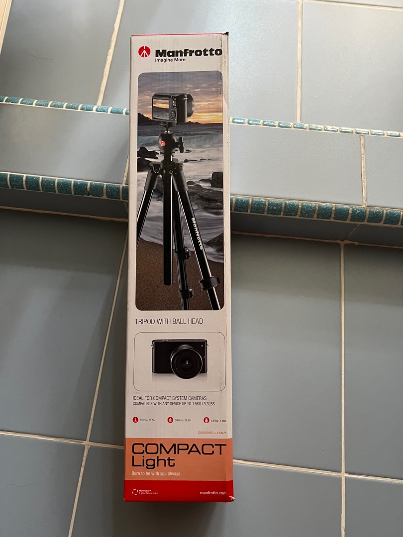 Manfrotto Compact Light Aluminium Tripod, Photography, Photography ...