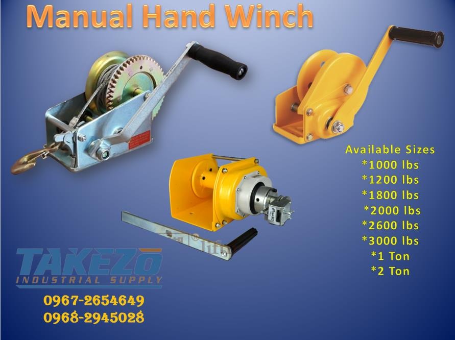 MANUAL HAND WINCH SELF LOCKING WINCH, Commercial & Industrial ...