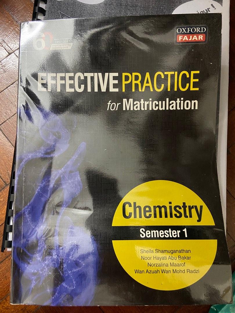 Matriculation chemistry matriks book study book, Hobbies & Toys, Books ...