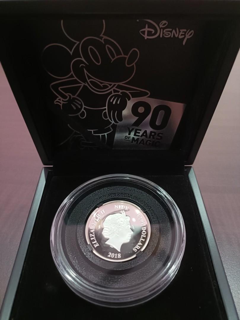 Mickey mouse 90th Anniversary 2oz silver coin, Hobbies & Toys ...